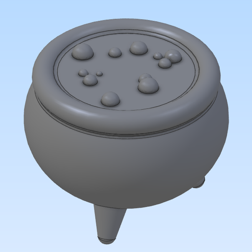 🎃 Bubbling Cauldron・Free STL File for 3D printing・Cults