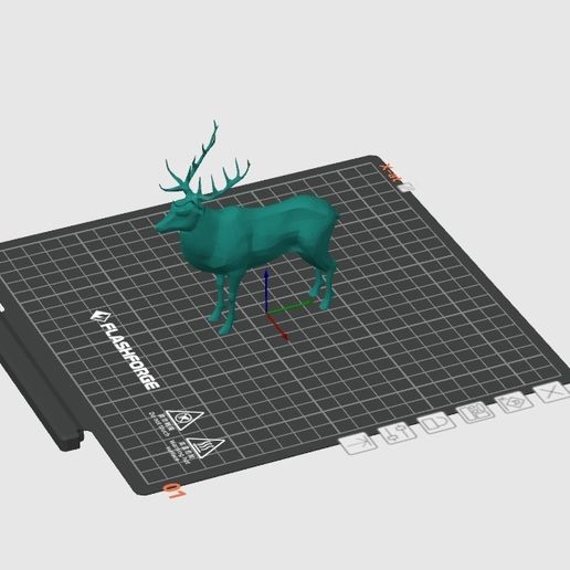 🦌 big horned deer・ STL File for 3D printing・Cults