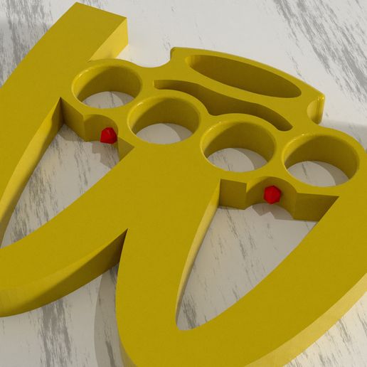 🎭 Knuckle Duster・ STL File for 3D printing・Cults