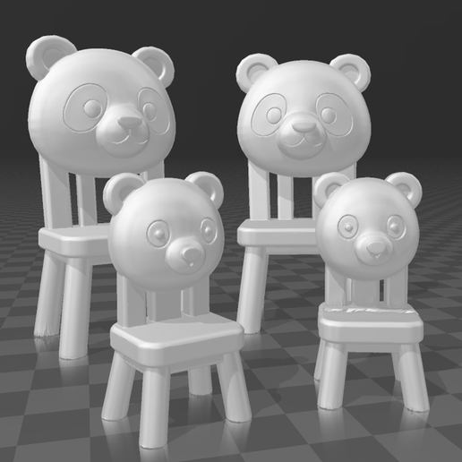 🐼 Sillas Panda para Ternurines y Sylvanians / Panda Chairs for ...