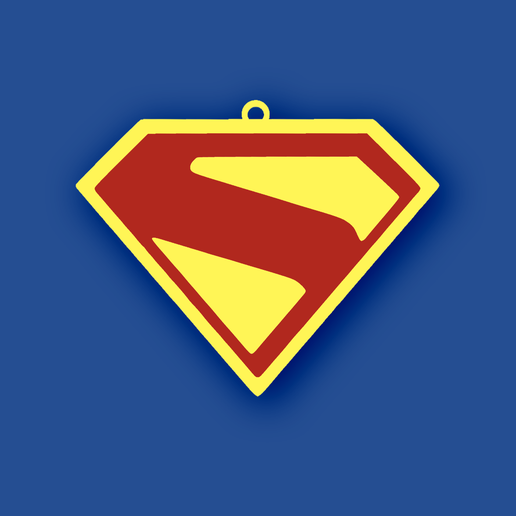 ️ David Corenswet Superman Key Ring・ STL File for 3D printing・Cults
