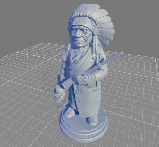 👾 Native American Chief Warrior - Tribal Statue 3D Model STL・ STL File ...