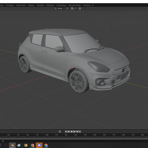 🚗 SUZUKI SWIFT・ OBJ File for 3D printing・Cults