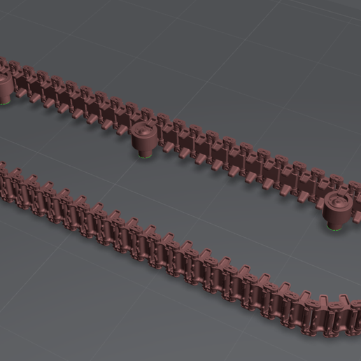 🛤️ BMP-1 Tracks, late style・ STL File for ・Cults