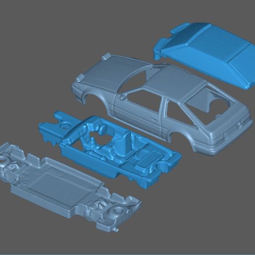 🚗 HW Toyota Sprinter Trueno AE86 All Separate Parts 3d Scan・ STL File ...