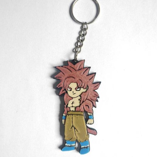 🗝️ KEYCHAIN GOKU SSJ 4 DAIMA / KEYCHAIN / MAGNET (STL AND 3MF)・ 3D File ...