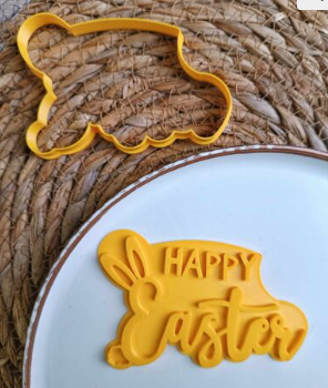 STL file Happy Easter cookie cutter 🍪 ・3D printable design to download ...