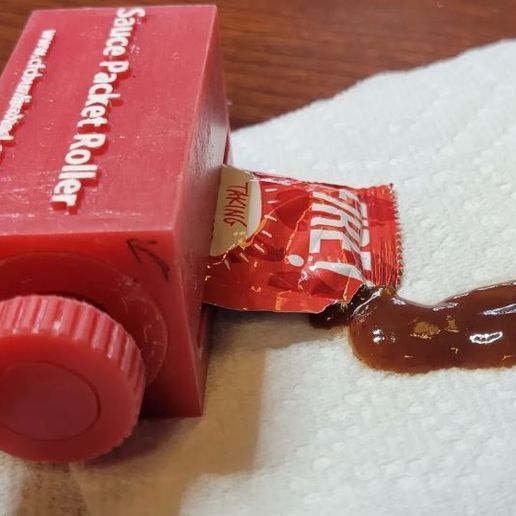 🔪 Sauce Packet Roller・Free OBJ File for ・Cults