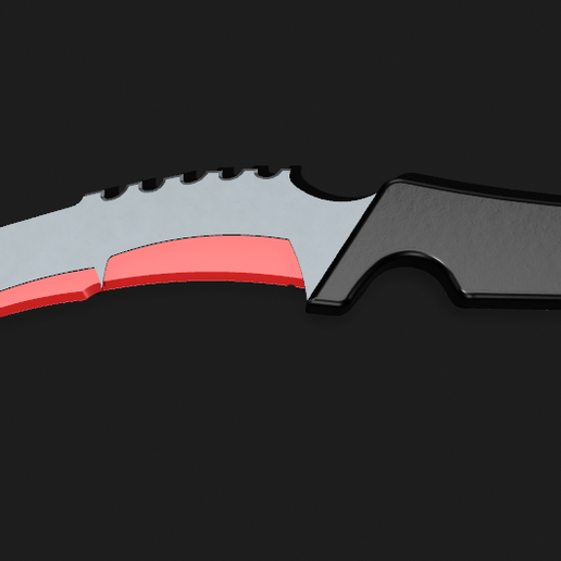 🔫 primitive futuristic karambit・ STL File for ・Cults