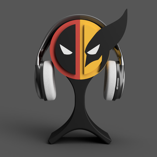 🎧 Deadpool Wolverine Headset Stand・ STL File for 3D printing・Cults