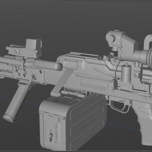 OBJ file Russian PKP-Zenit machine gun 🔫 ・3D printable model to ...