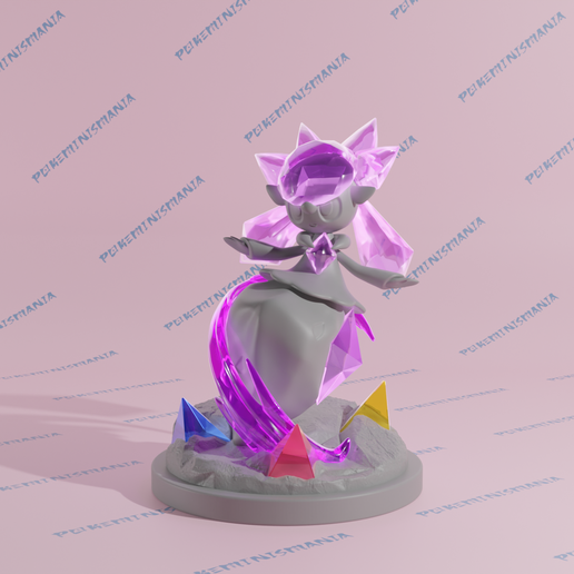 🐉 Diancie pokemon 3D print model presupported・ STL File for 3D printing ...