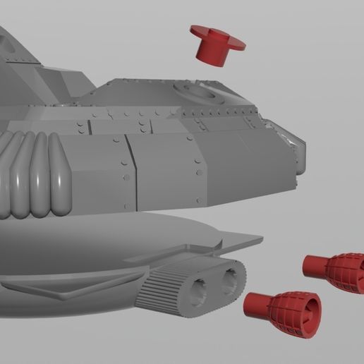 🚀 Flash Gordon (1980) Hawkman rocket cycle for 3.75 action figures・ STL ...