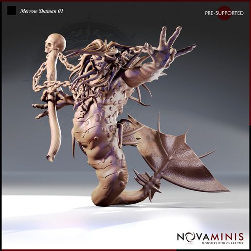 3D file Merrow Shaman 01 🎲 ・3D printer design to download・Cults