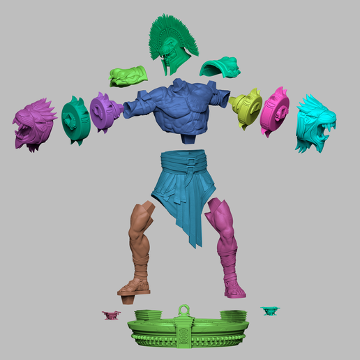 🎮 Hercules God Of War STL 3D Print Statue・ 3D File for 3D printing・Cults