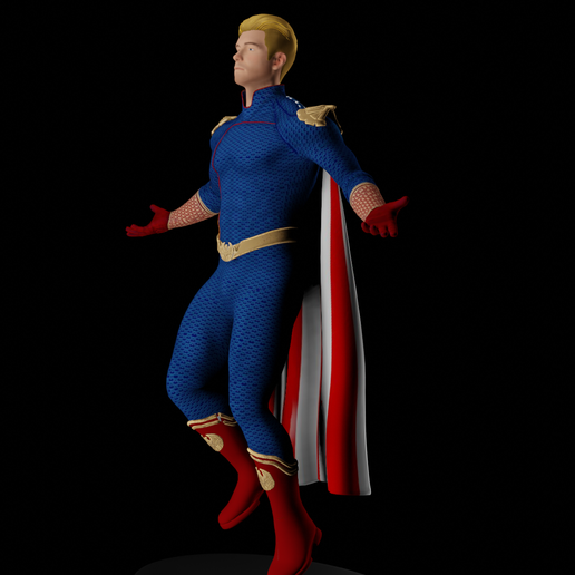 STL file Homelander in Air 3D Printable Model – Fully Textured and ...