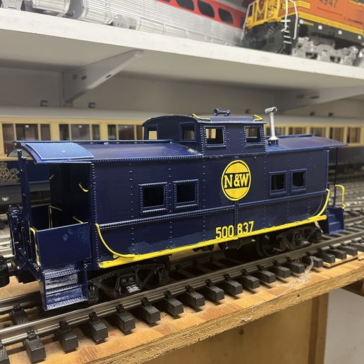 🔚 NE Steel Caboose - no end windows G-Scale MASTER KIT・3D Print with ...