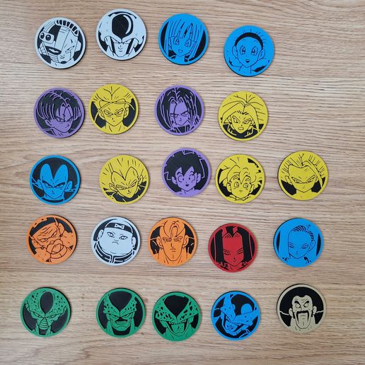 🤖 Android Saga set (Dragonball Z collectible coins)・ 3D File for 3D ...