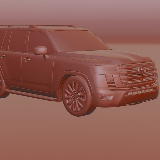 🚗 Toyota Land Cruiser LC300・ STL File for 3D printing・Cults