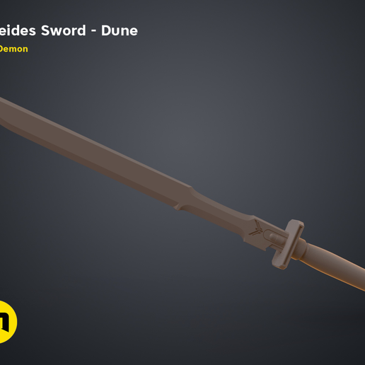 🗡️ Atreides Sword 1 – Dune・ 3D File for ・Cults