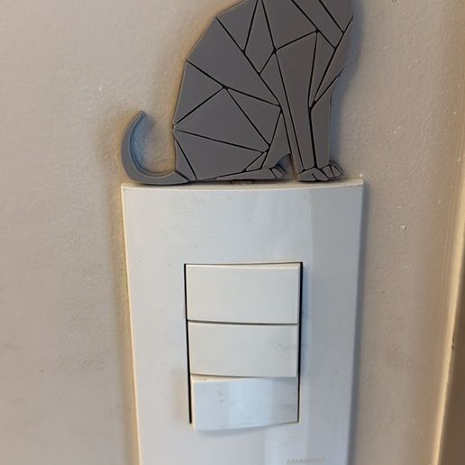 🐱 Cat socket switch ornament・ STL File for 3D printing・Cults