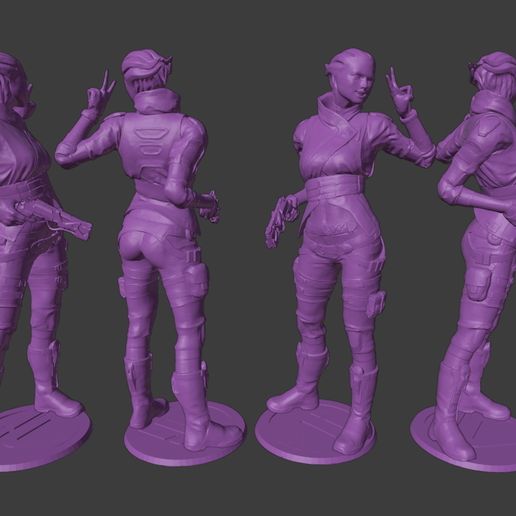 👾 Mass Effect Andromeda Peebee Statue・ STL File for ・Cults