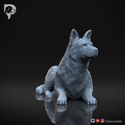 🐕 Australian Cattle Dog 3D Print Model Pose 08・ STL File for 3D ...