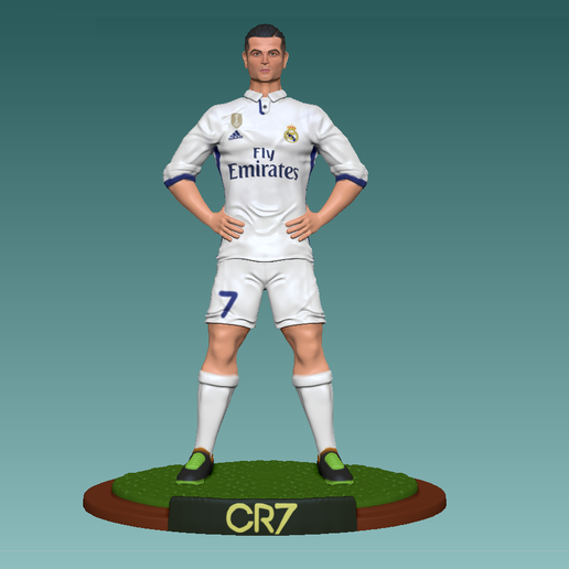 🇵🇹 Cristiano ronaldo cr7 from real madrid and portugal figure・ STL File ...