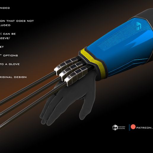 📁 Wolverine functional claws・ 3D File for 3D printing・Cults