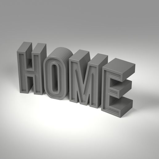 STL file Home Ornamental Letters 🆓 (OBJ and 3MF)・3D printer design to ...