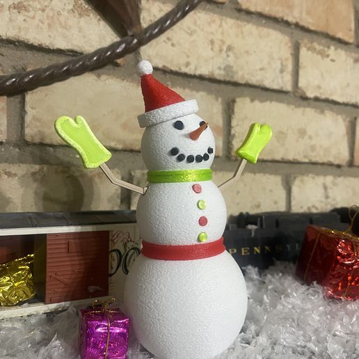STL file Buildable Snowman ☃️ ・3D printer model to download・Cults