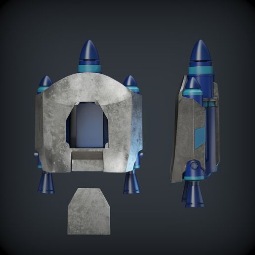 STL file JANGO FETT JETPACK JT-12 for 3d print ・3D printer design to ...