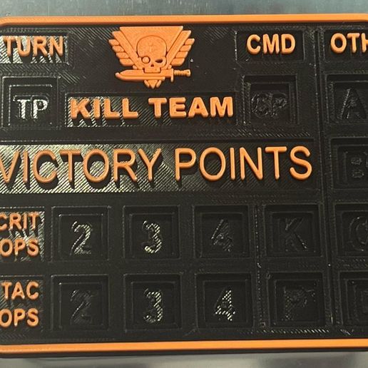 🎲 Kill Team Score Tracker (KT24, 12mm and 16mm dice compatible)・ STL ...