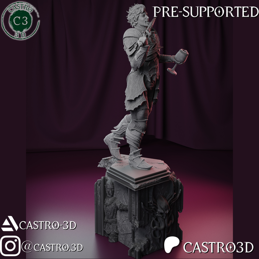 🎲 Astarion Ancunin - Baldurs Gate 3 Miniature Collection 3D print model ...