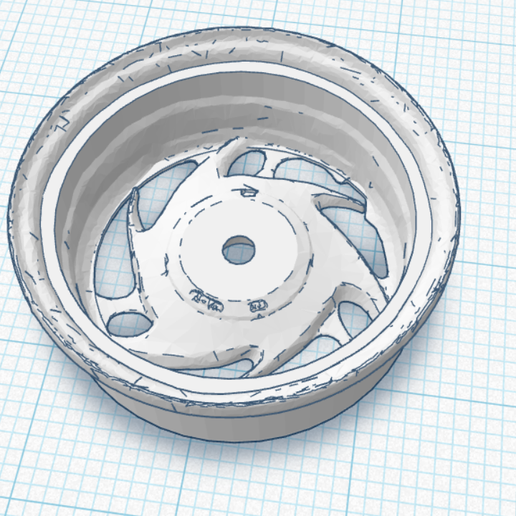 🚗 Model Car Center Line Trigon Wheels rims・Free STL File for 3D ...