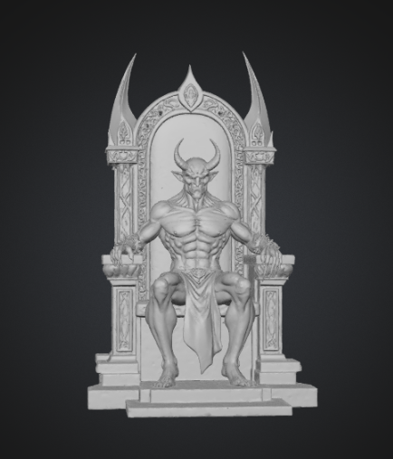 🔥 Inferno Throne・ 3D File for 3D printing・Cults