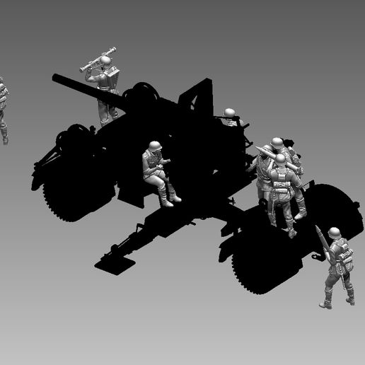 🫡 german soldier artillery・ STL File for 3D printing・Cults