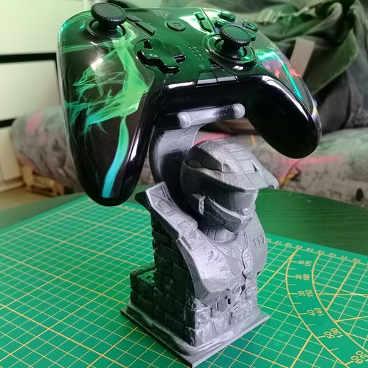 😇 CONTROLLER HOLDER HALO , Halo 117 joystick support・ STL File for 3D ...