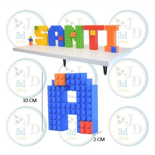 📁 Complete L-E-G-O Style Alphabet - STL File for 3D Printing Letters ...