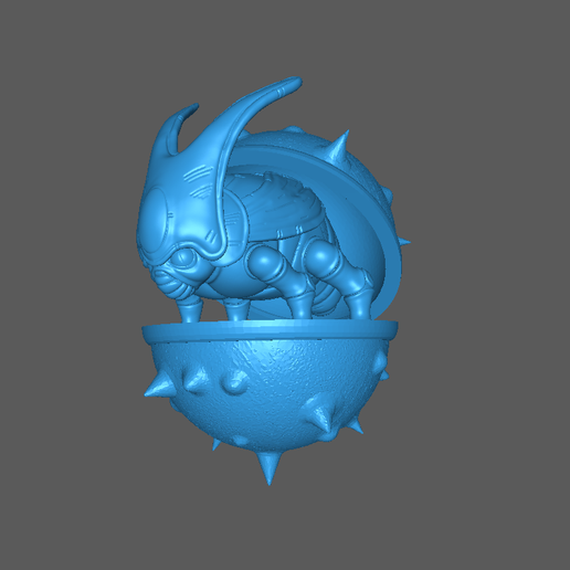 STL file Cell larva hatching from Dragon Ball egg 🐣 ・3D printing model ...