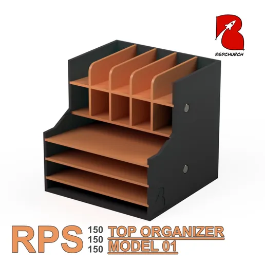 🔝 RPS 150-150-150 top organizer model 01・ 3D File for 3D printing・Cults