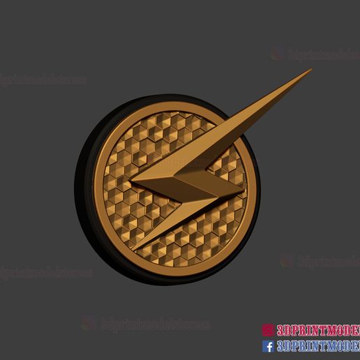 👂 The Flash Ear Bold Symbol -The Flash Season 5 Cosplay・ 3D File for ・Cults