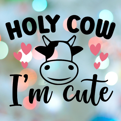 STL-Datei Baby Shower Stamp Holy Cow Im Cute Cookie Cutter 👶 ・Modell ...