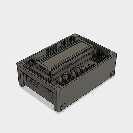 Download STL file 3D Print Case for Arduino Uno with LCD Shield and ...