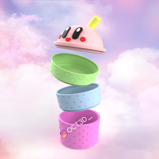 📦 KIRBY TAPIOCA CONTAINER / CONTENEDOR DE TAPIOCA KIRBY・ STL File for ...
