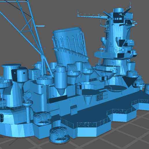 🚢 IJN Shikishima 敷島 Yamato Class BATTLESHIP 3D MODEL KIT・ OBJ File for ...