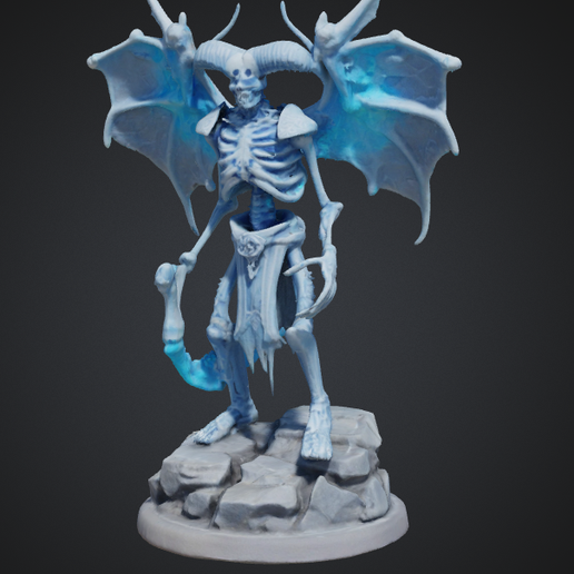 🆓 FREE ice undead blue demon game rpg・Free STL File for 3D printing・Cults