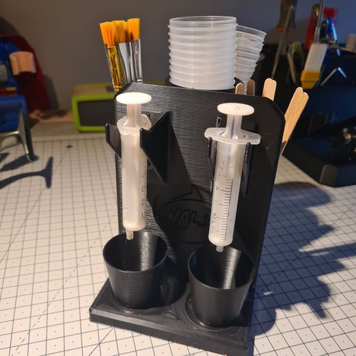 💉 Syringe holder・Free STL File for 3D printing・Cults