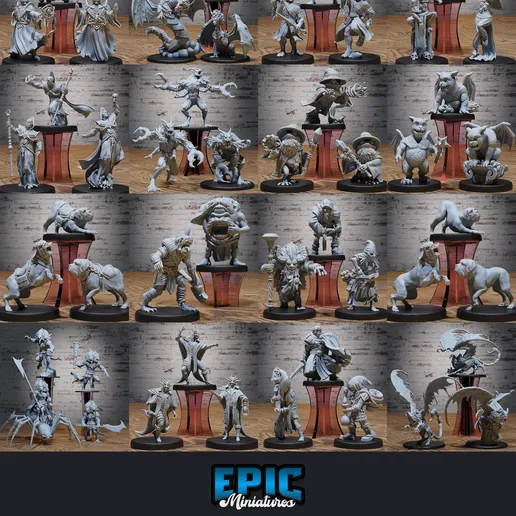🟣 Cultist Circle Set ‧ DnD Miniature ‧ Tabletop Miniatures ‧ Gaming ...