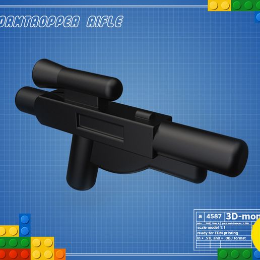 🫡 Stormtrooper blaster rifle - Star Wars toy・Free 3D File for ・Cults